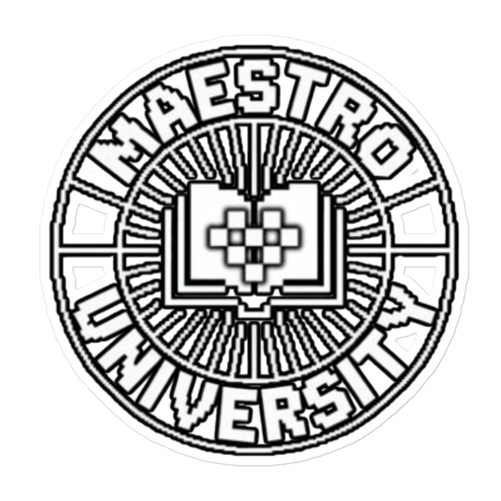 Maestro Signature Bubble-free Stickers – Maestro University Merch Store
